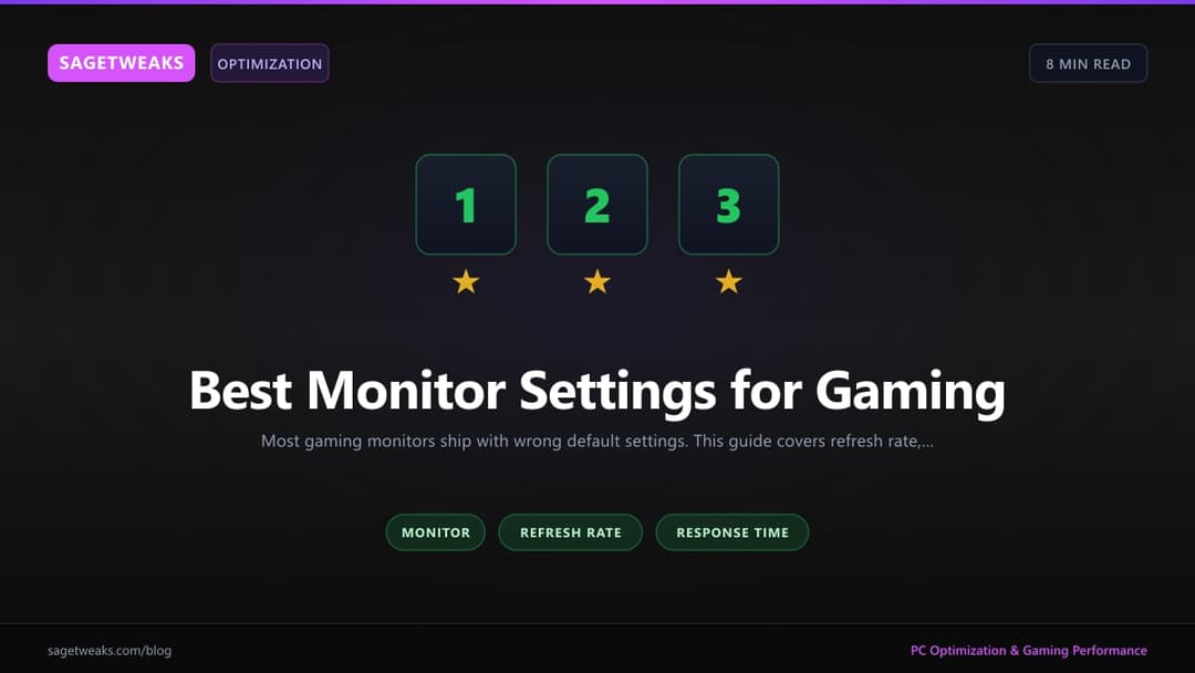 Best Gaming Monitor Settings: Hz & Overdrive (2026)
