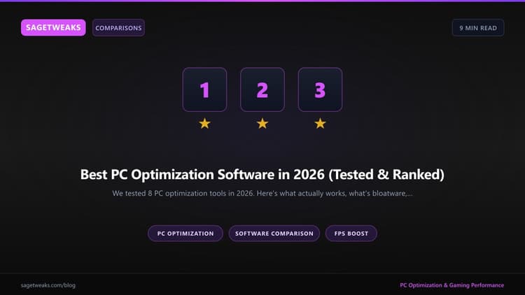 Best PC Optimization Software 2026 — Practical Comparison