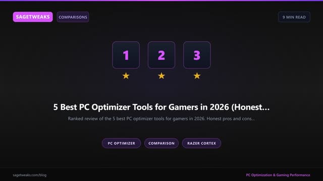 5 Best PC Optimizer Tools for Gamers (2026 Honest Review)